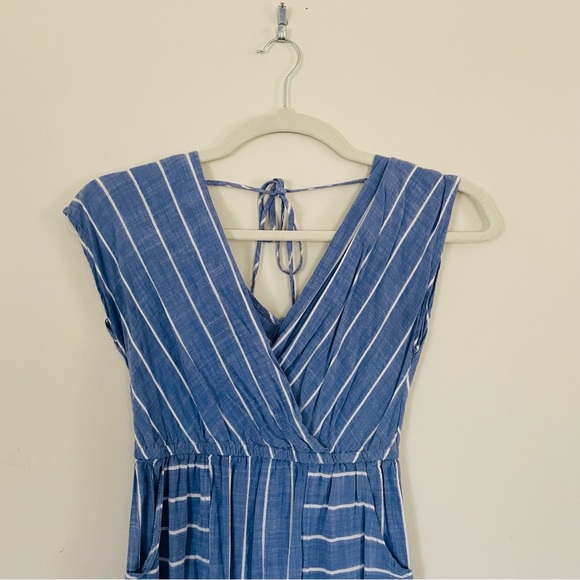 Universal Thread | Dresses | Universal Thread Blue White Striped Maxi ...